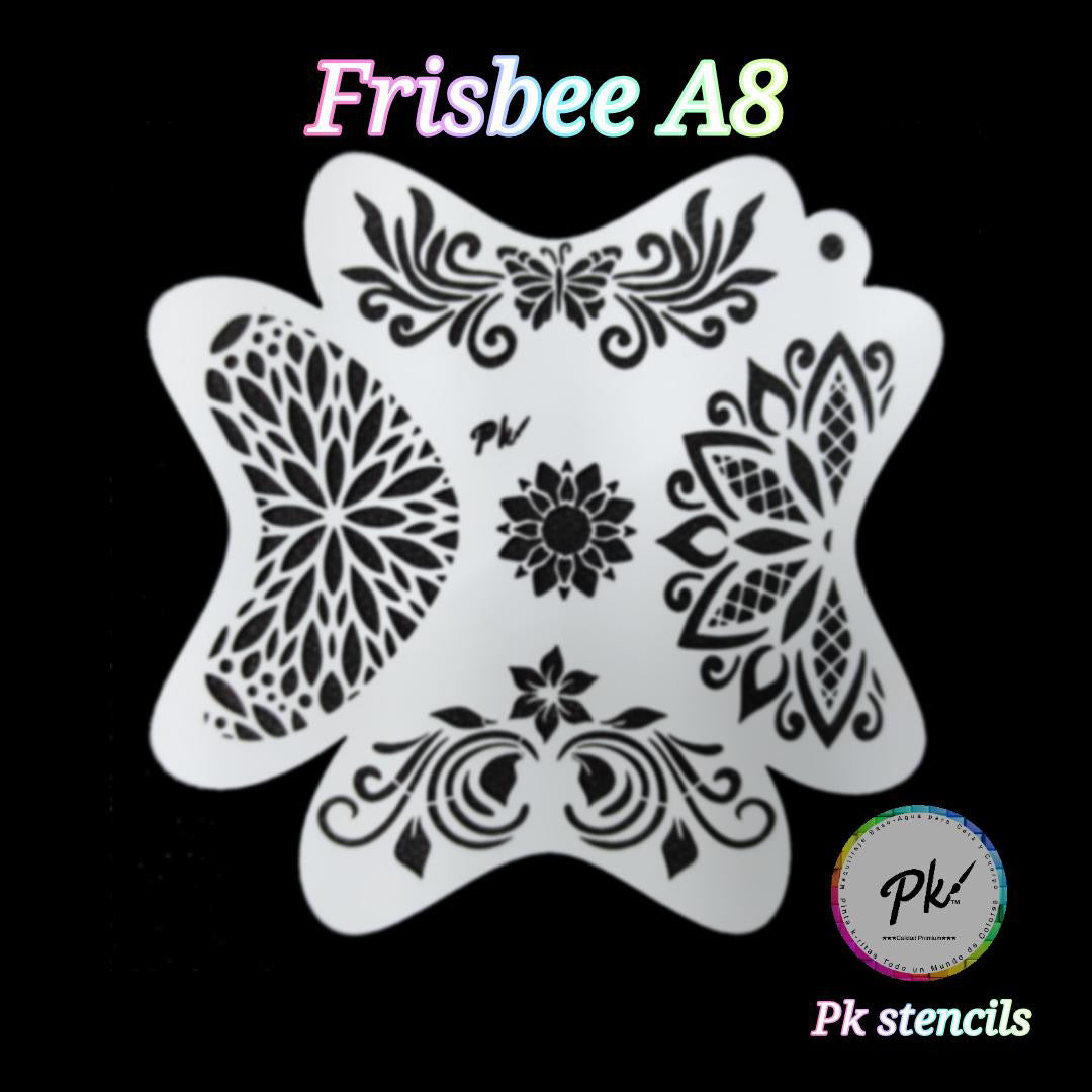 PK Frisbee Stencils A8 – Kryvaline Body Art Makeup